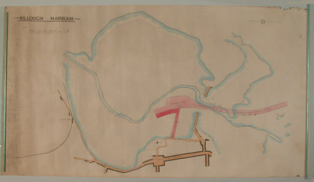 Map of Killough harbour, County Down, Northern Ireland, with proposed ...