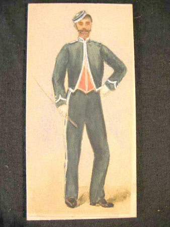 Officer in full Mess Dress Uniform, North Somerset Yeomanry Cavalry ...