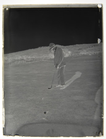 Henry John Ralph Bankes (1902-1981) playing golf at Studland, Dorset ...