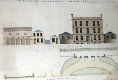 Front Elevation of Peckover House and Ground Plan of the Front 781373 ...