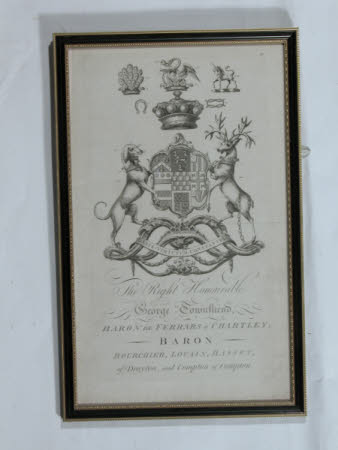 Arms of the Rt. Hon. George Townshend Baron de Ferrars of Chartley ...