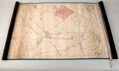 Map of part of Derbyshire, showing the Burnaston estate 286931 ...