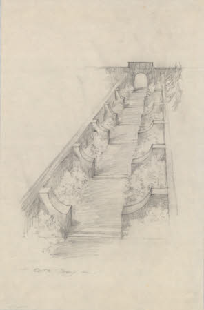 Sketch of Walls and Flower Beds in Garden 901582 | National Trust ...