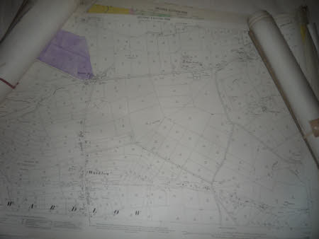 A 25" Ordnance Survey map of Wardlow. Derbyshire Sheet XVI.10. 2nd ...