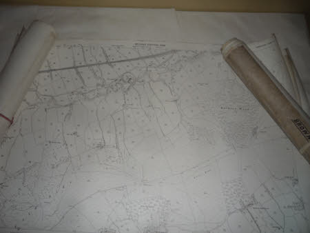 Three copies of a 25" Ordnance Survey map of Edale Vale and Edale Mill ...