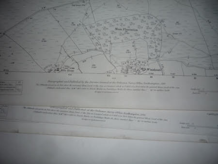Three copies of a 25" Ordnance Survey map of Edale Vale and Edale Mill ...