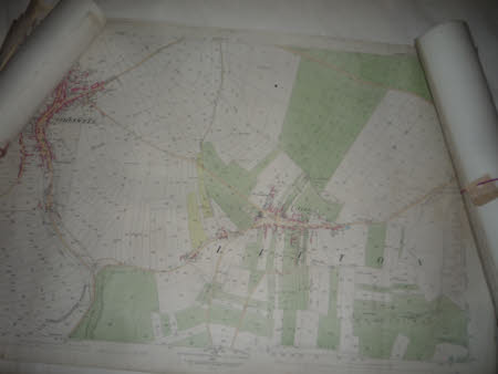 A 25" Ordnance Survey map of Tideswell and Litton. Derbyshire (Northern ...