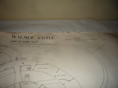 An architectural drawing of Walmer Castle showing the Ground Floor plan ...